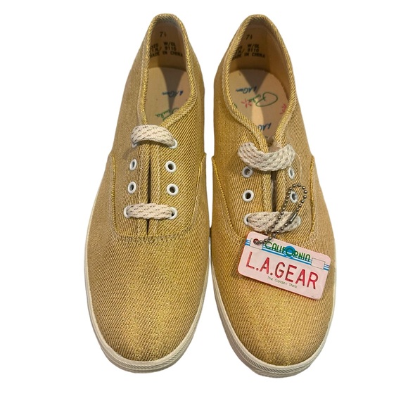 L.A. Gear | Shoes | Vintage 991 La Gear Womens Paula Shimmer Gold ...